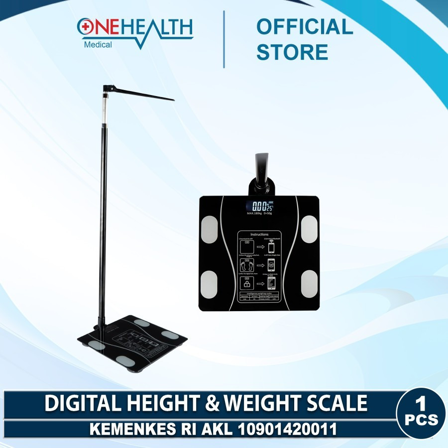 Jual Onehealth RGZ-100 Timbangan Plus Pengukur Tinggi Badan Digital ...