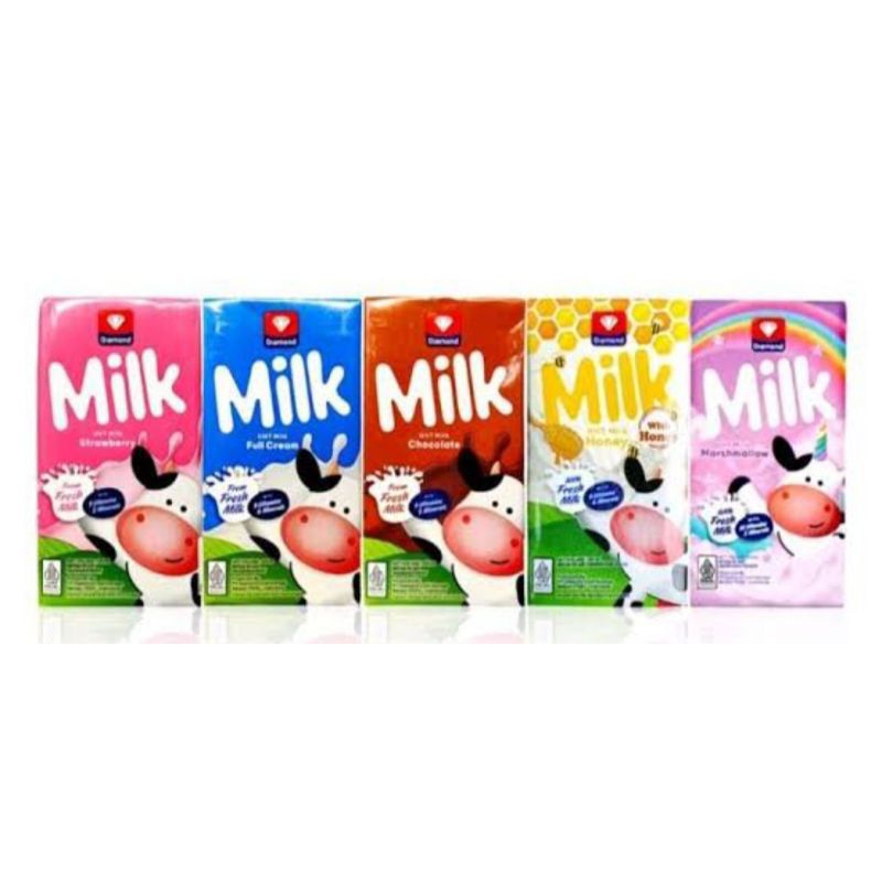 Jual Diamond susu uht 125ml all variant isi 40pcs | Shopee Indonesia