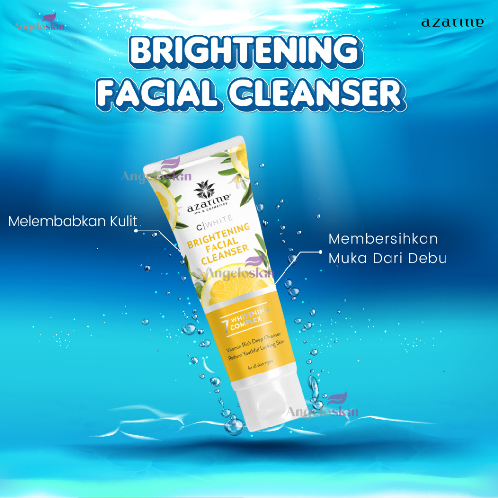 Jual ANGELO SKIN Azarine Brightening Facial Cleanser 60 ml C White ...