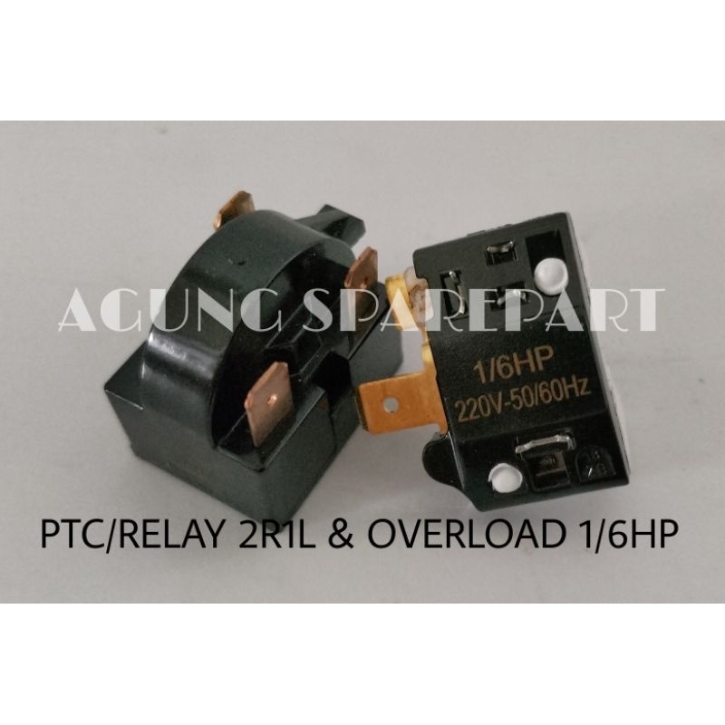 Jual PTC/RELAY KULKAS & OVERLOAD 1/6 HP | HARGA 1 PAKET | Shopee Indonesia