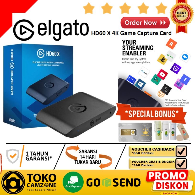 Jual Elgato HD60X / HD60 X 4K Game Capture Card - ORIGINAL 100% RESMI ...