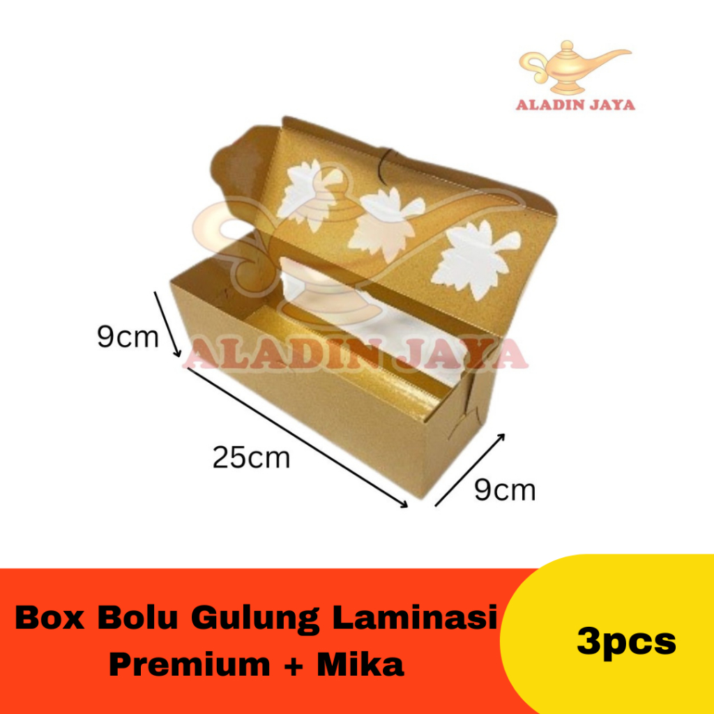 Jual Box Bolu Gulung Laminasi Premium + Mika | Shopee Indonesia