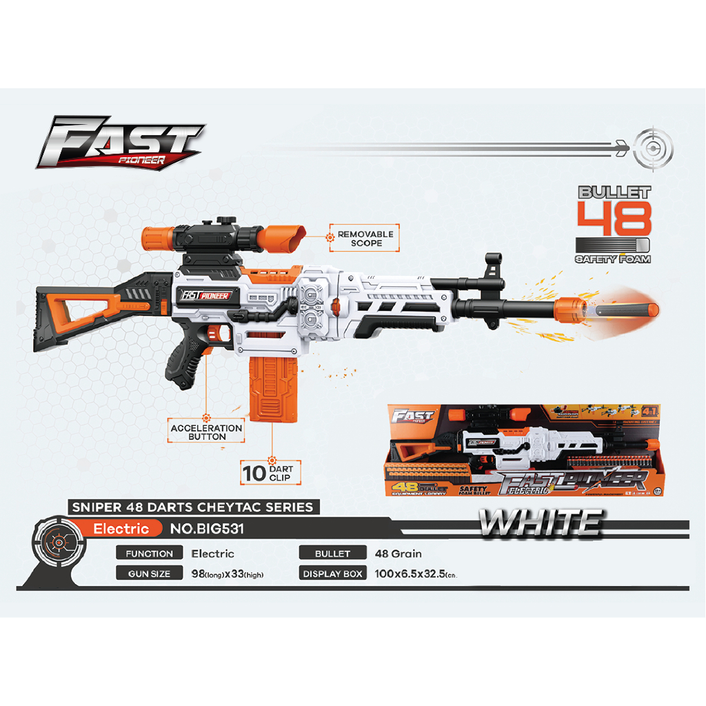 Jual Fast Pioneer - Sniper 48 Darts Cheytac Series / Mainan Tembakan ...