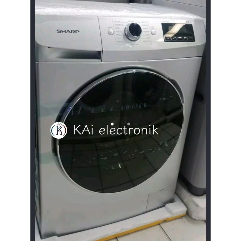 Jual mesin cuci front loading sharp 7kg ES-FL1073W | Shopee Indonesia
