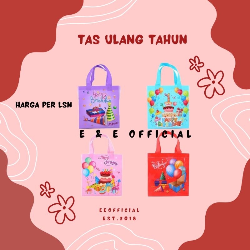 Jual TAS KARUNG HAPPY BIRTHDAY / GOODIE BAG SNACK / KANTONG SNACK ...