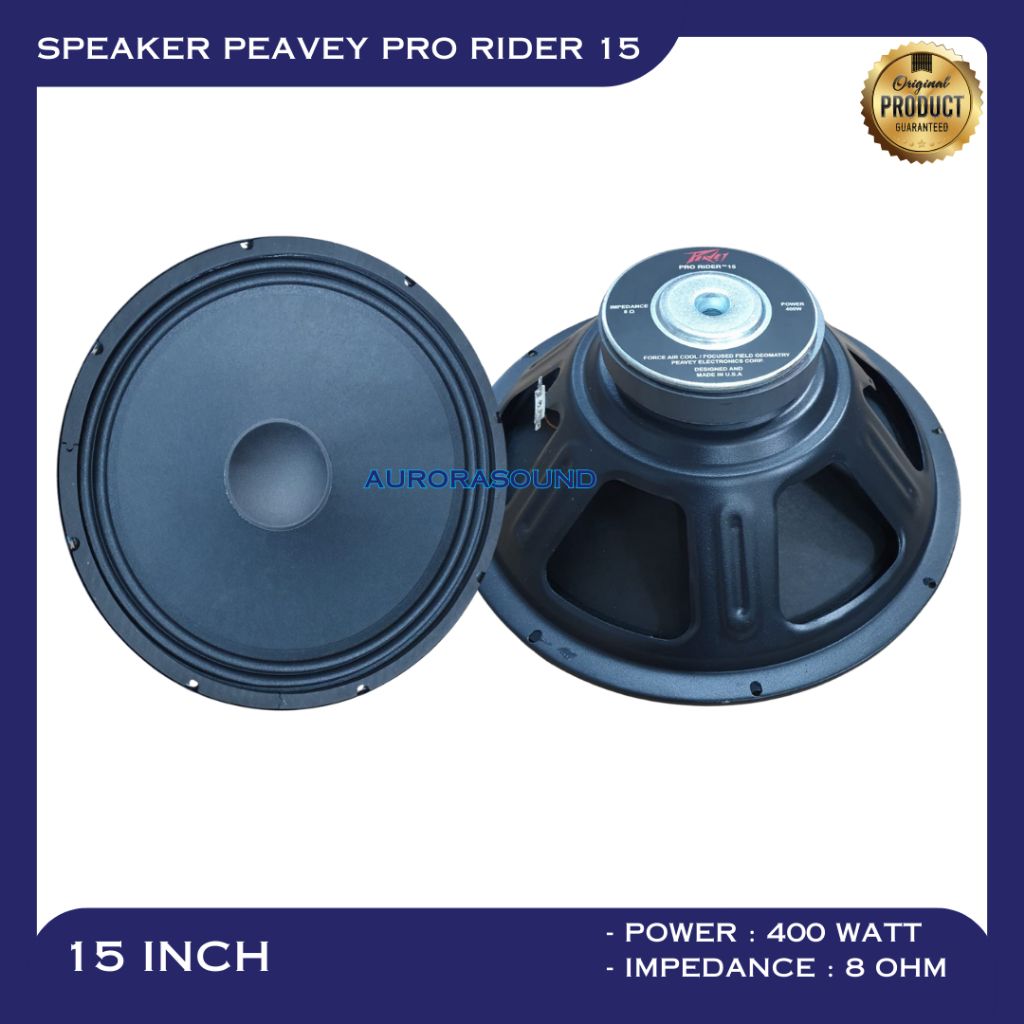 Jual SPEAKER KOMPONEN PEAVEY PRO RIDER 15 IN 400 WATT WOOFER PEAVEY 15 ...