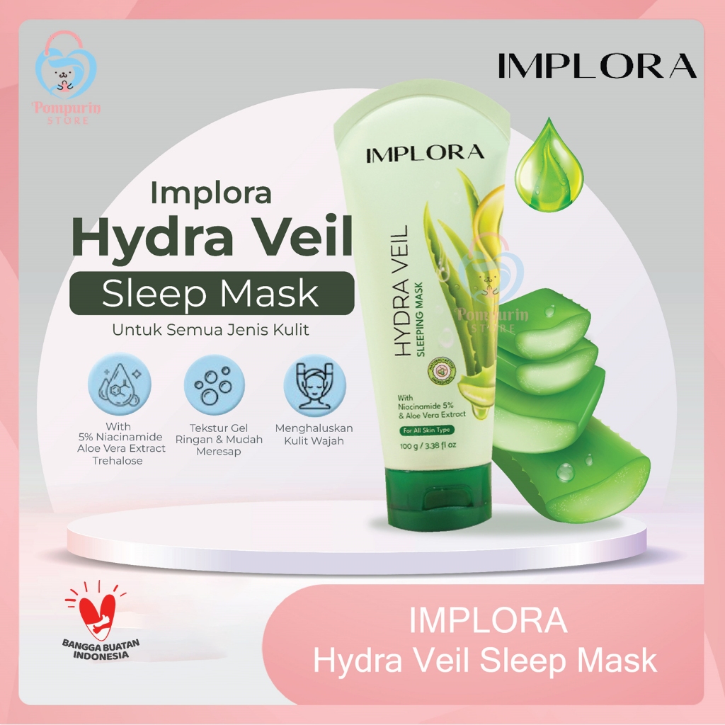 Jual IMPLORA Hydra Veil Sleeping Mask 100gr | Shopee Indonesia