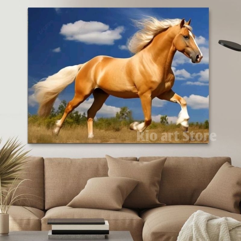 Jual Hiasan dinding poster kuda coklat untuk walldekor atau dekorasi ...