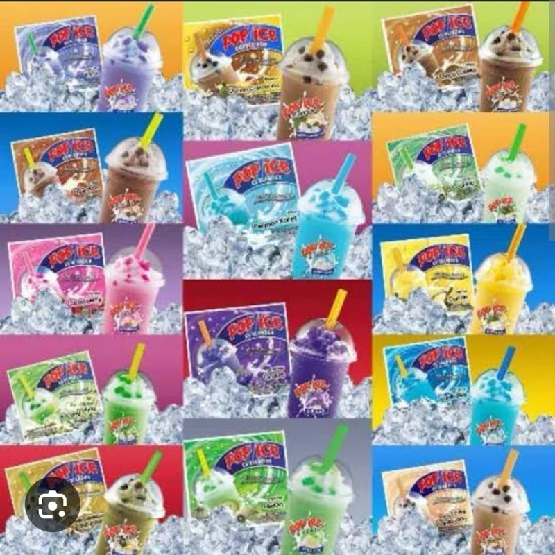Jual Pop ice minuman sachet renteng aneka rasa | Shopee Indonesia