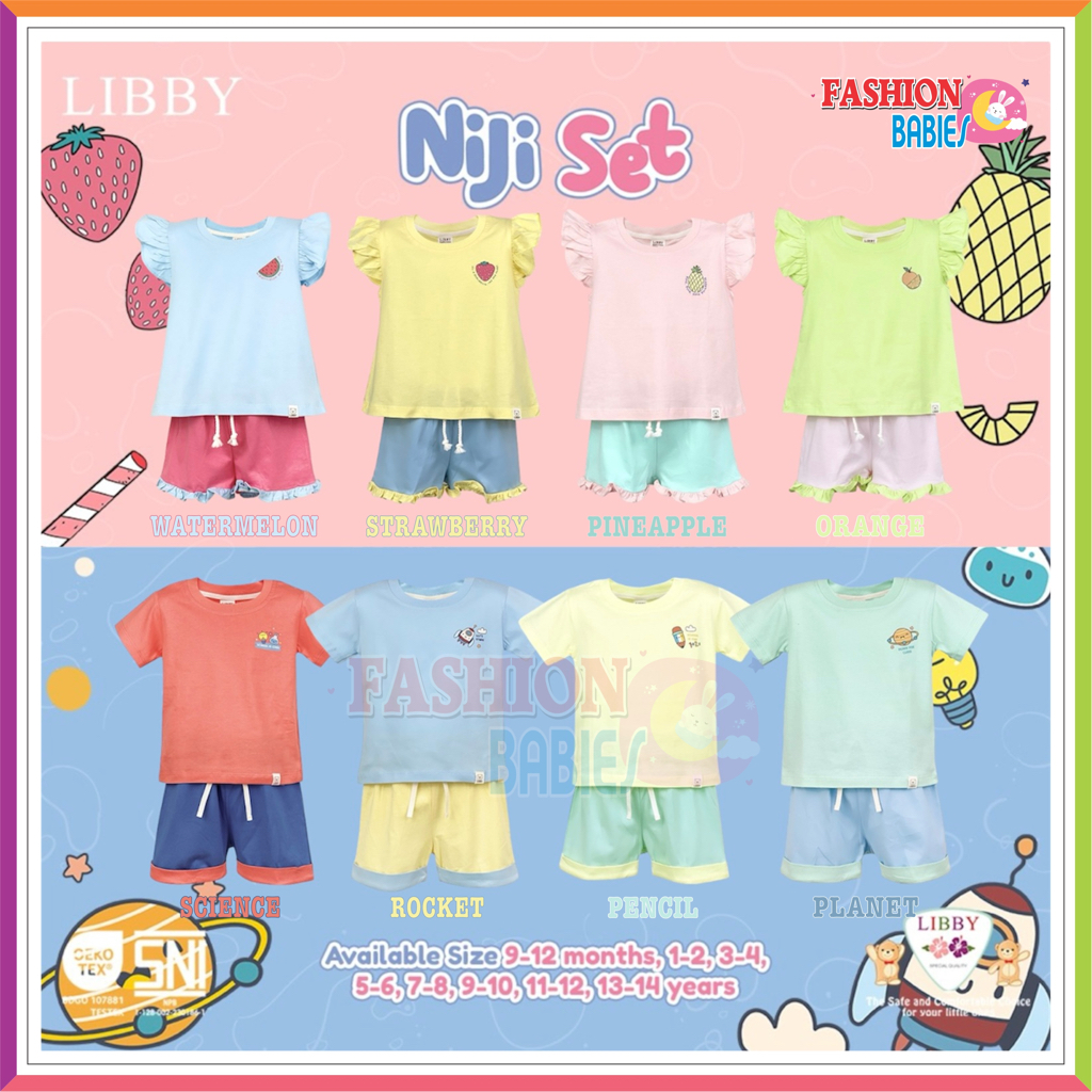 Jual LIBBY NIJI SET BOY & GIRL SERIES | LIBBY EARTH COLOUR 0-8 TAHUN ...