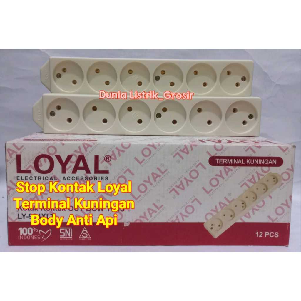 Jual GROSIR!!! LOYAL LY-904XLT LOYAL Stop Kontak Gepeng Semi Arde ...