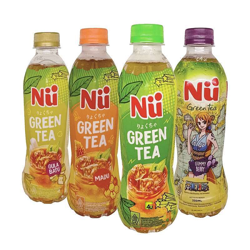 Jual Nu green tea madu / original / less sugar / gula batu / yoghurt ...