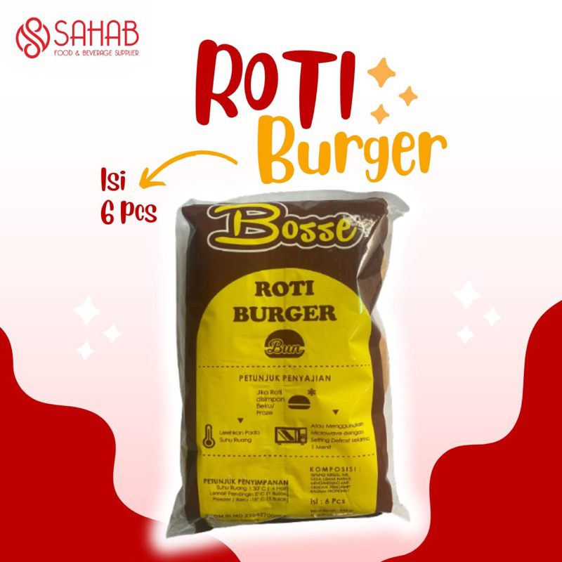 Jual Roti burger pack isi 6/ Roti burger murah/ Roti burger wijen/ Roti ...