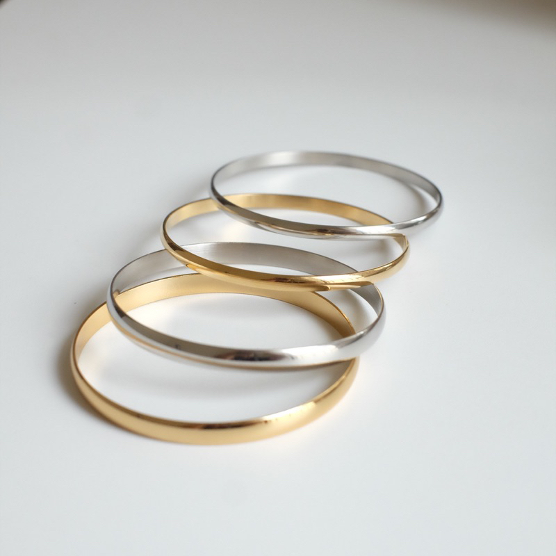 Jual Ark.co - CABO basic bangle TITANIUM | gelang anti karat stainless ...