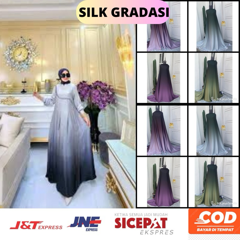 Jual Kain Armany Silk Gradasi / Kain Silk Gradasi / Kain Gradasi Motif ...
