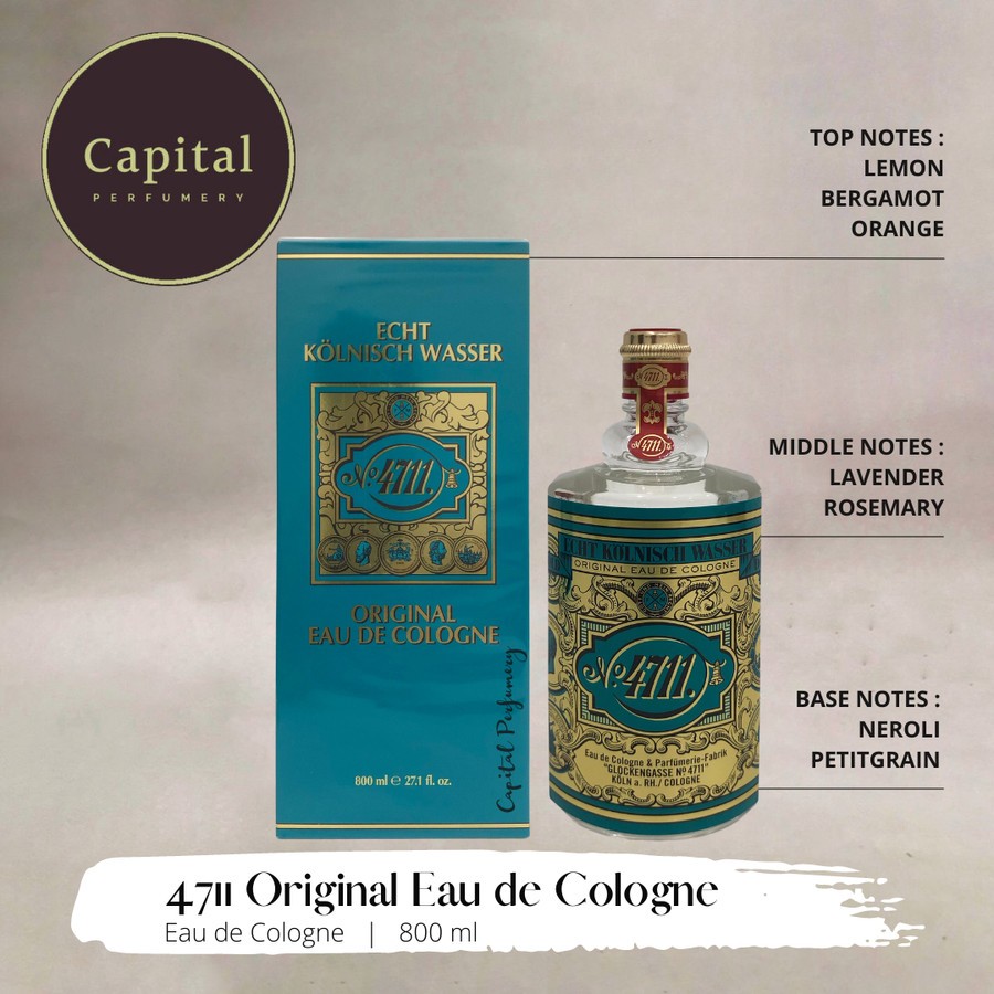 Jual 4711 Original Eau De Cologne 800 ml | Shopee Indonesia