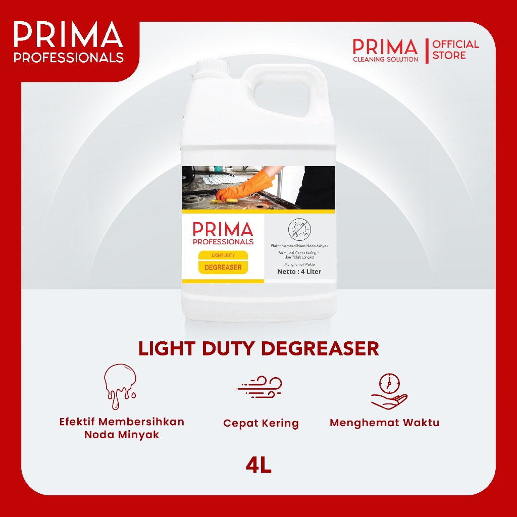 Jual PRIMA Professionals Light Duty Degreaser 4L | Shopee Indonesia