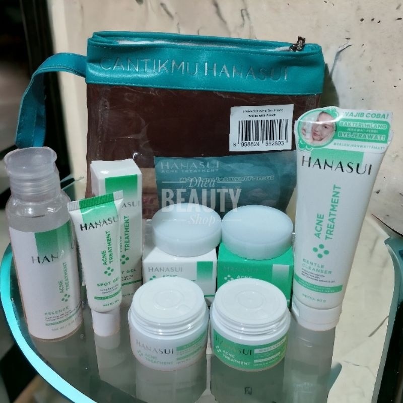 Jual Paket Hanasui Acne Treatment Lengkap (Hijau) | Shopee Indonesia