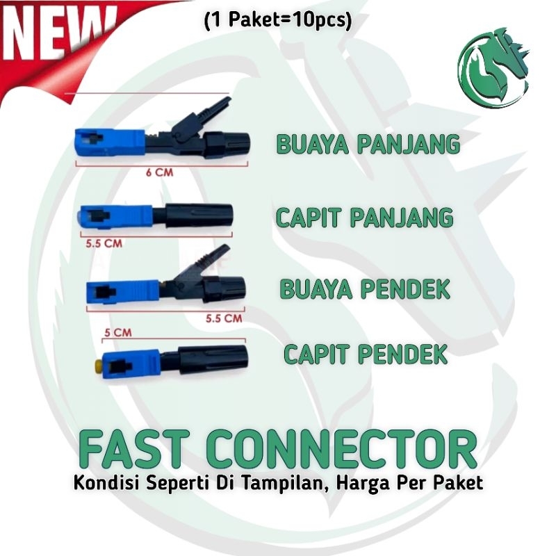 Jual FAST CONNECTOR FAST CON FASTCON KONEKTOR FIBER OPTIK BUKAN SOC ...