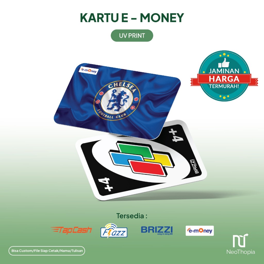Jual Kartu Emoney Custom Bola Emoney Flazz Brizzi Tapcash E-Toll Cetak Print UV Kartu Elektronik ...