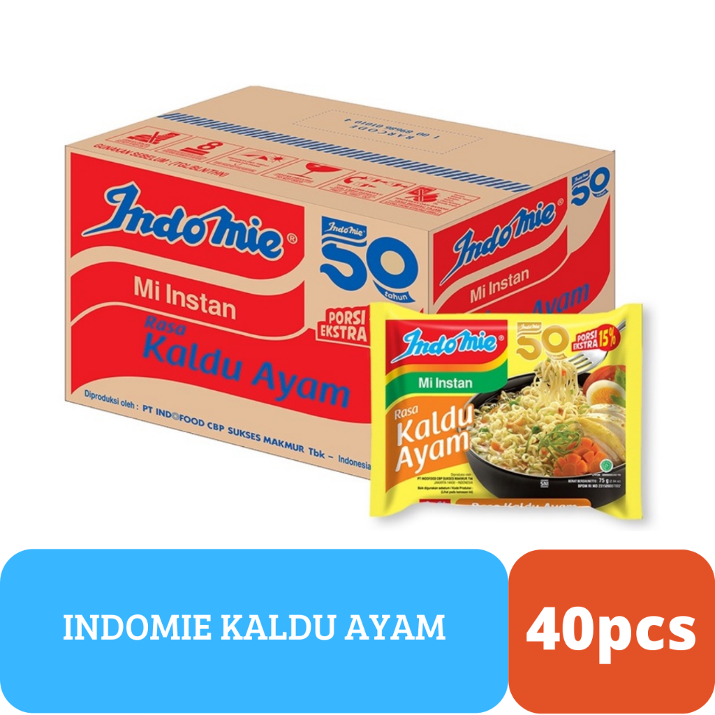 Jual Indomie 1 dus Campur 4 Rasa Isi 40pcs/ Indomie Mie Instant 4 ...