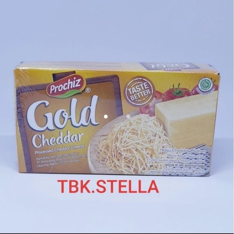 Jual KEJU CHEDDAR PROCHIZ GOLD 160 GR | Shopee Indonesia