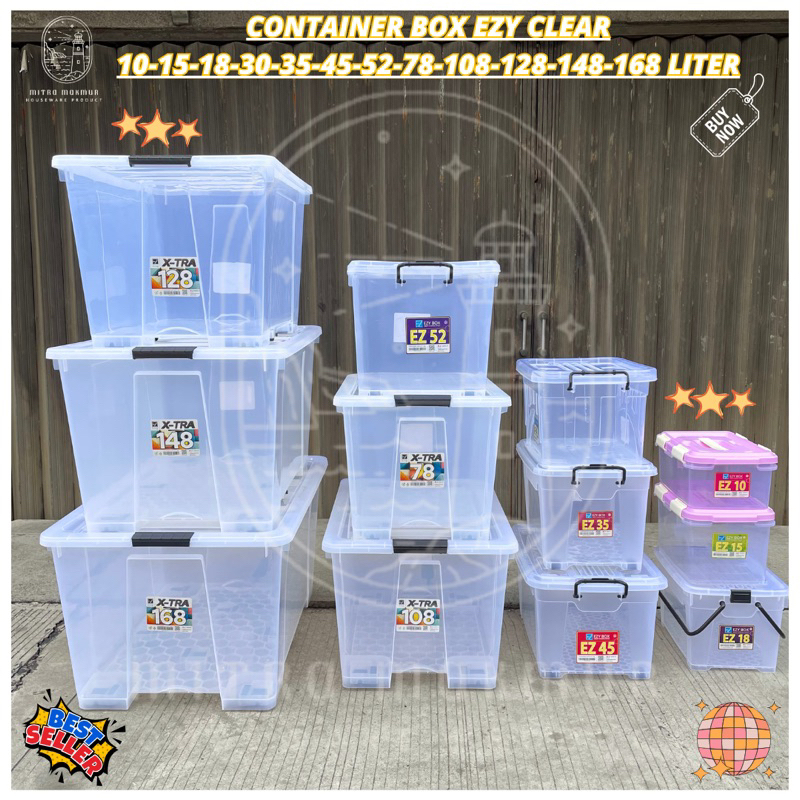 Jual KONTAINER BOX PLASTIK CONTAINER BOX PENYIMPANAN BARANG SIZE 25 30 ...