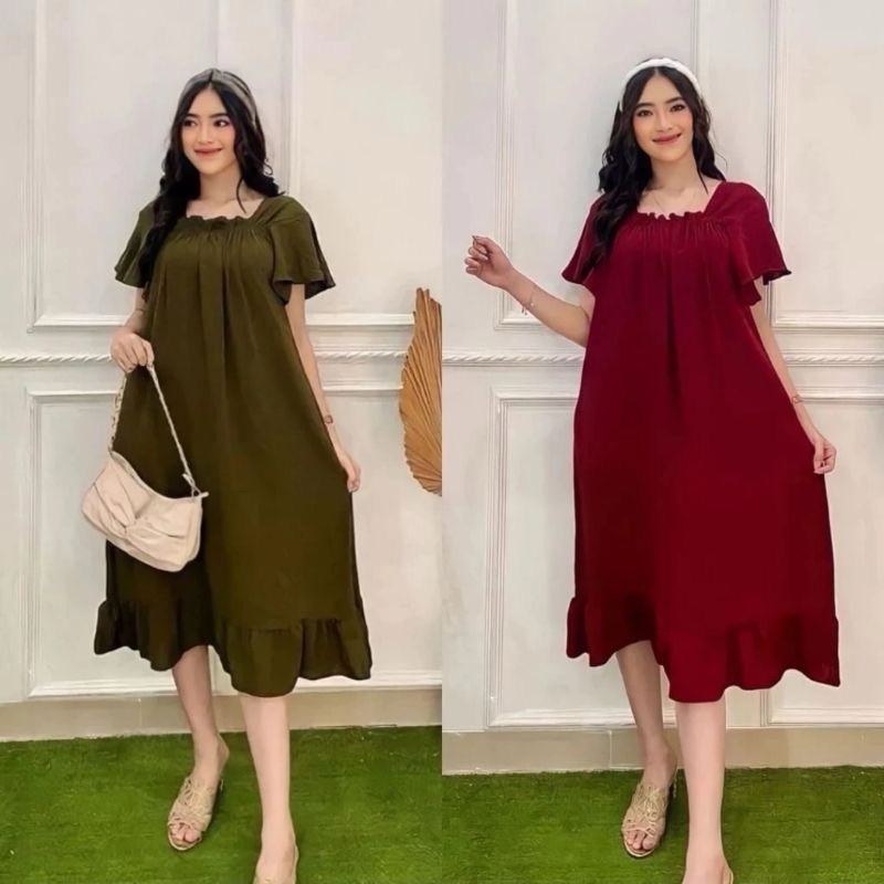 Jual Dress Fuji Laura / Daster Fuji Long Dress Wanita | Shopee Indonesia