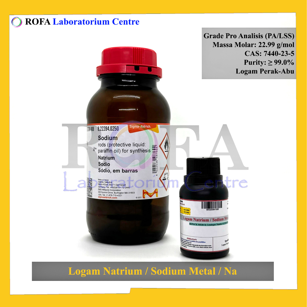 Jual Logam Natrium / Sodium Metal / Na Pro Analisis Eceran 5 Gram ...
