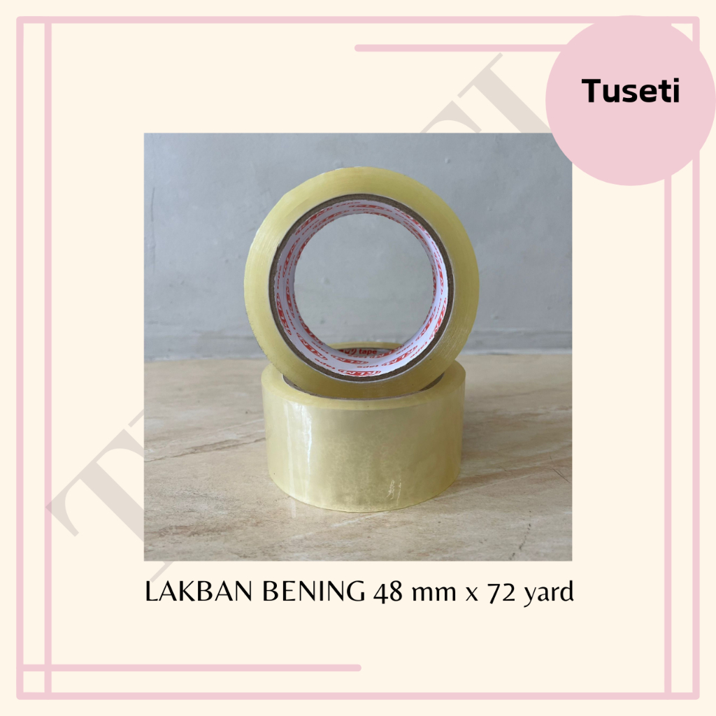 Jual Lakban Bening Lakban Tape Seloptip Solasi Isolasi Solatip Lakban ...