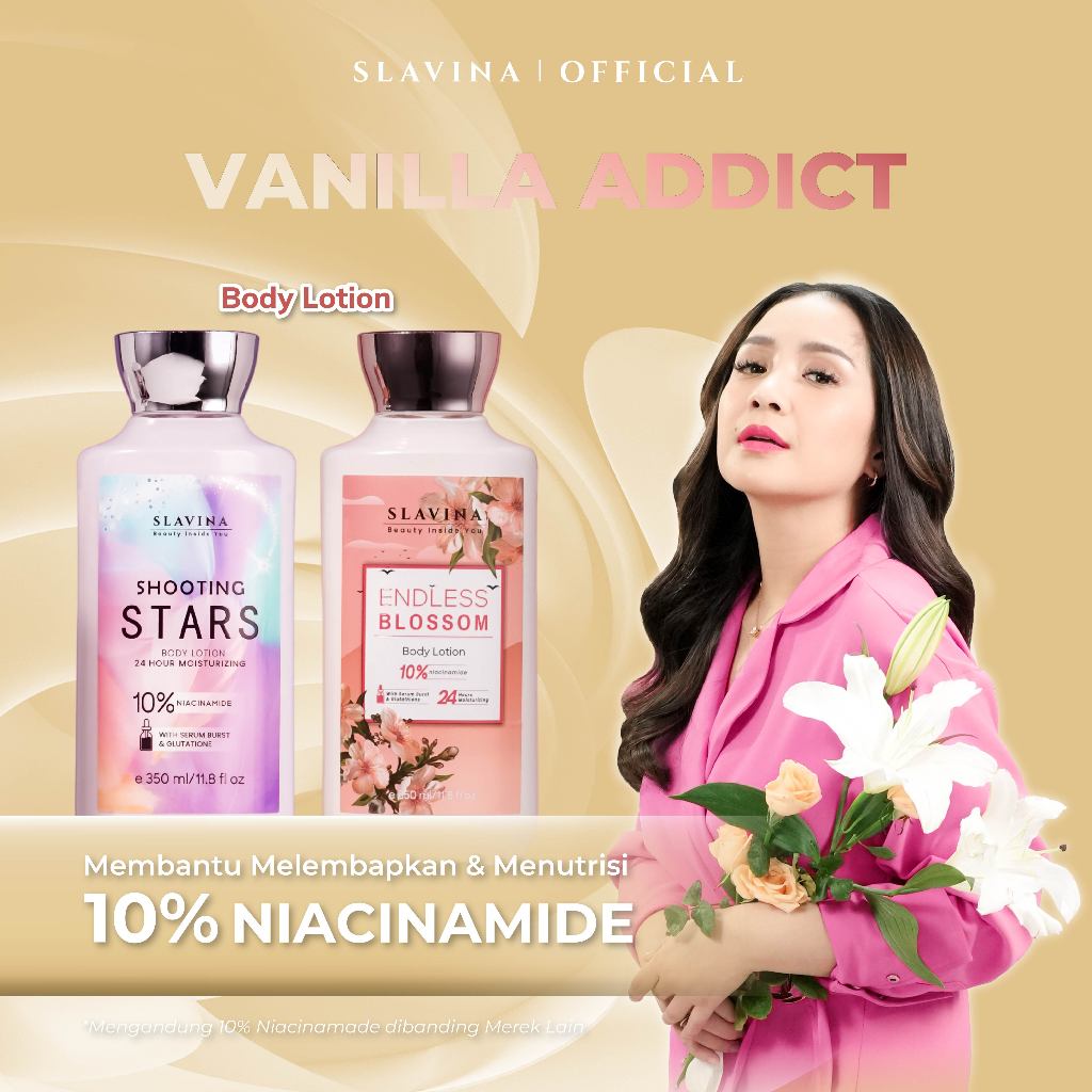 Jual SLAVINA Bundle 2PCS Body Lotion Shooting Stars + Endless Blossom ...