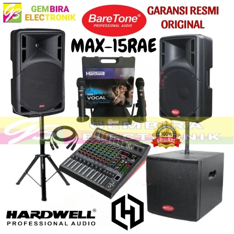 Jual Paket Sound System Outdoor Indoor Speaker Baretone 15 inch aktif ...