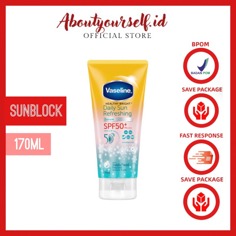 Jual Vaseline SPF50 Refreshing Daily Sunscreen Serum Perlindungan UVA ...
