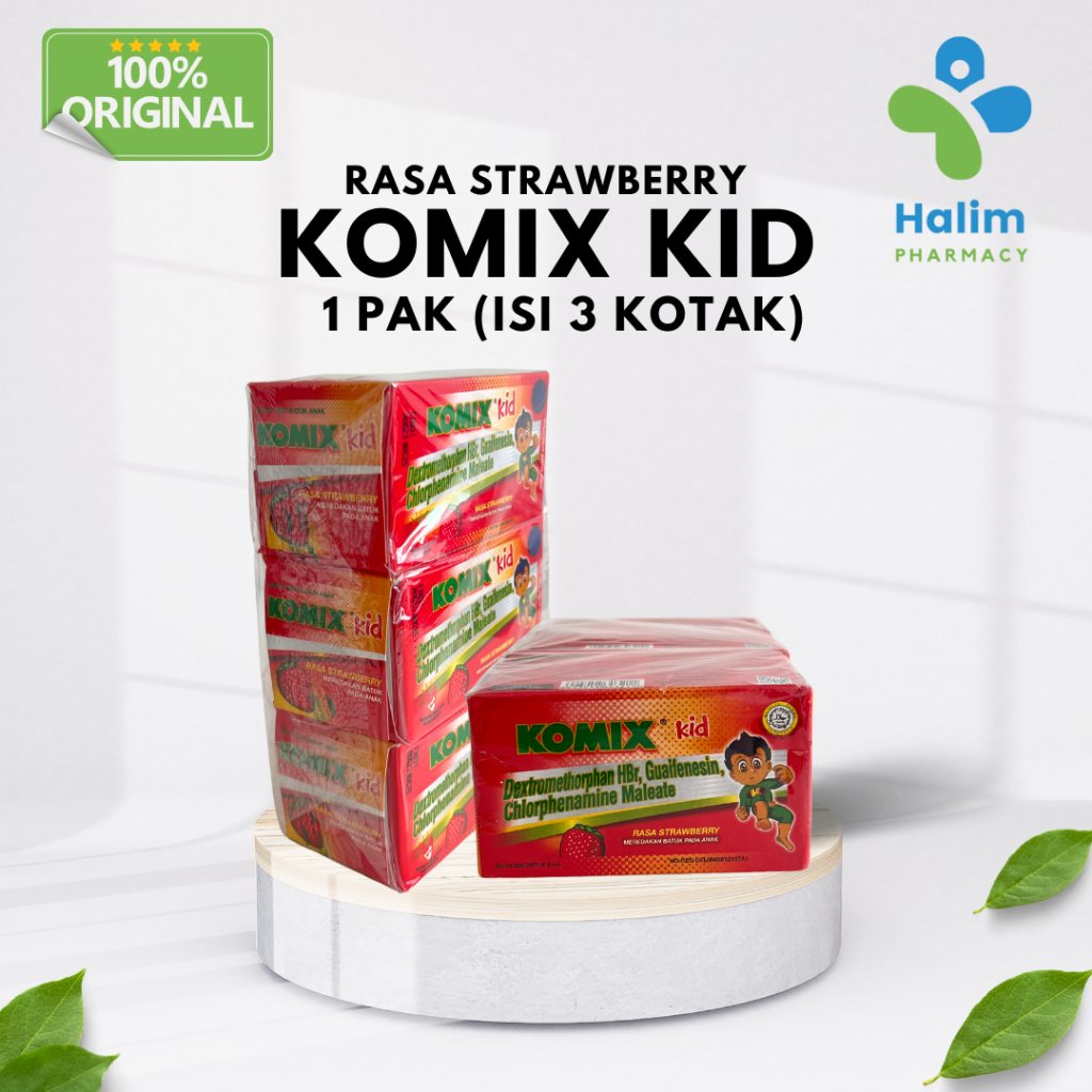 Jual Komix Kid Obat Batuk Anak - 𝗧𝗘𝗥𝗠𝗨𝗥𝗔𝗛 𝟭 PAK 𝗜𝗦𝗜 3 KOTAK ( tersedia ...
