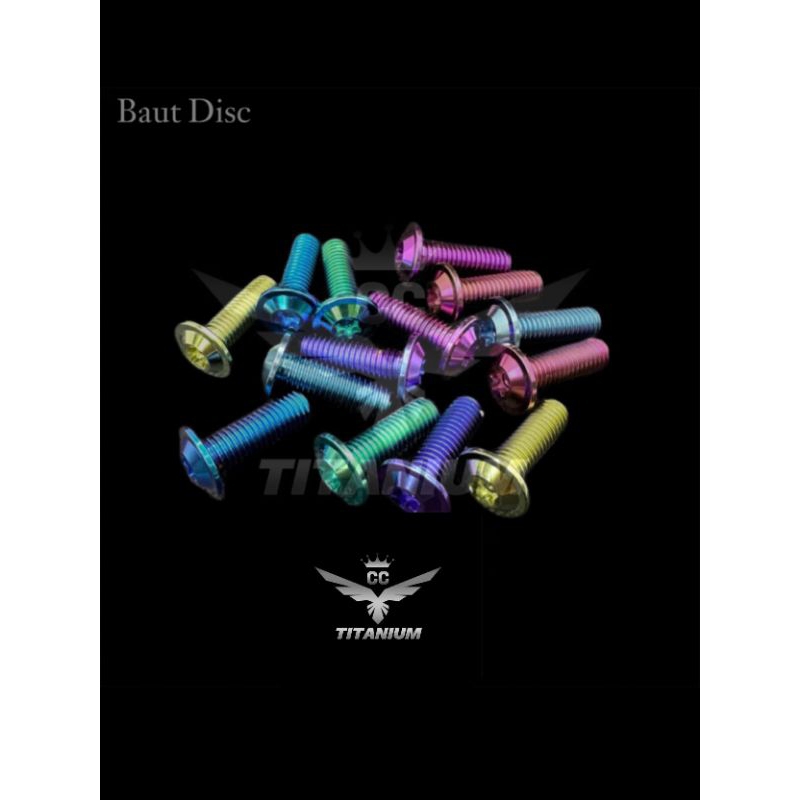 Jual baut disc titanium baut piringan cakram titanium universal untuk semua motor | Shopee Indonesia