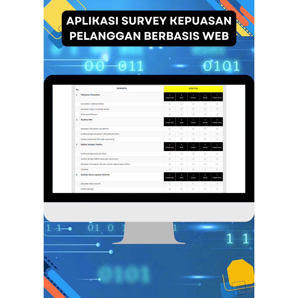 Jual Aplikasi Survey Kepuasan Pelanggan Berbasis Web | Shopee Indonesia
