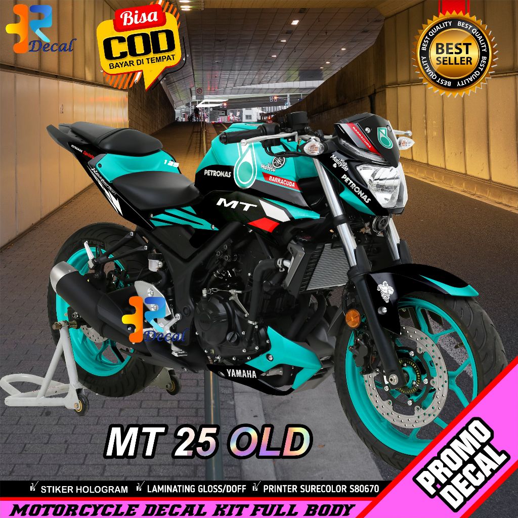 Jual Decal Yamaha MT 25 Old Motif Petronas Sticker Decal Full Body ...