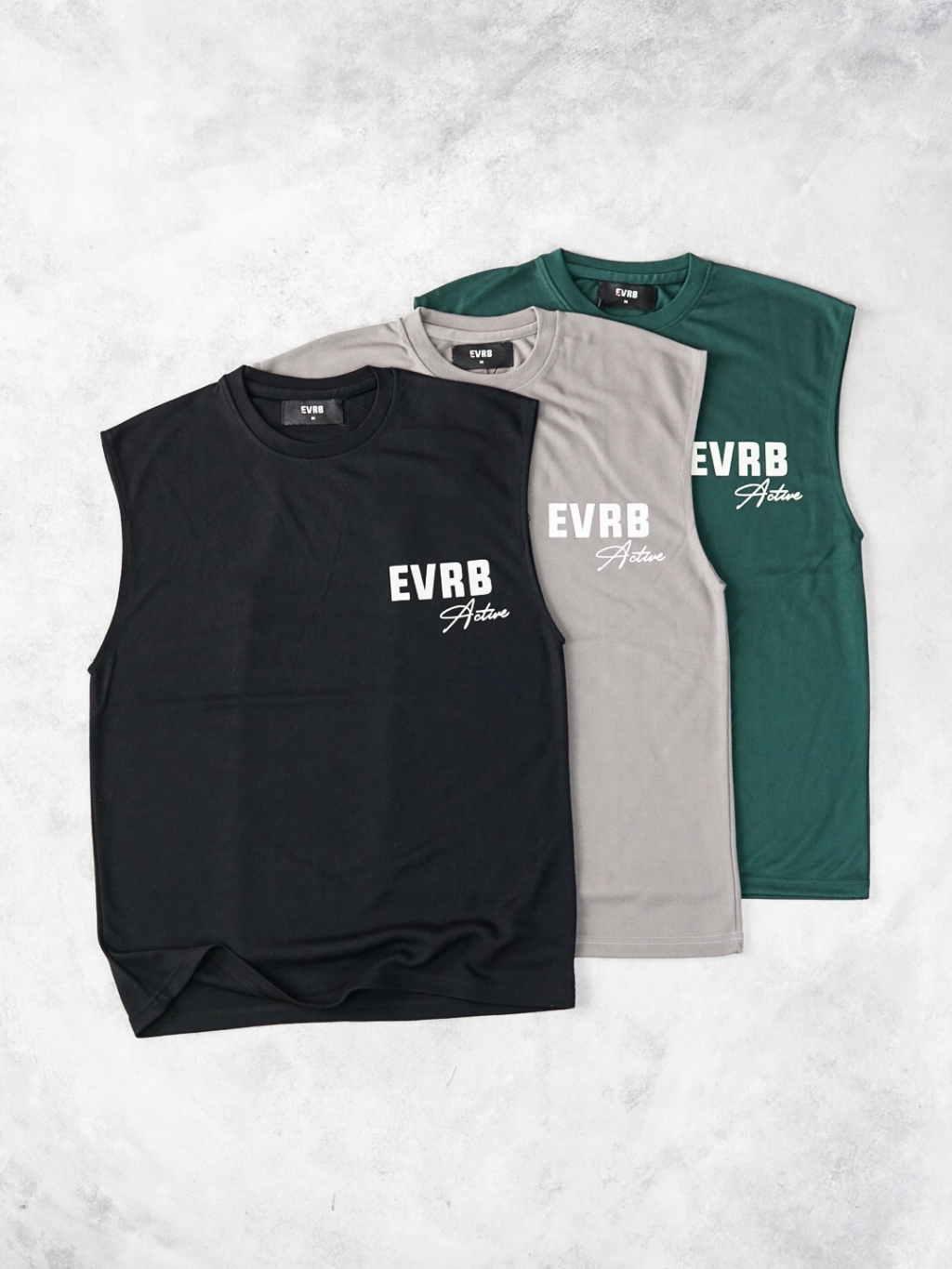 Jual EVRB Kaos Singlet Sleeveless Pria Active M-XL Sport Vest Poly ...