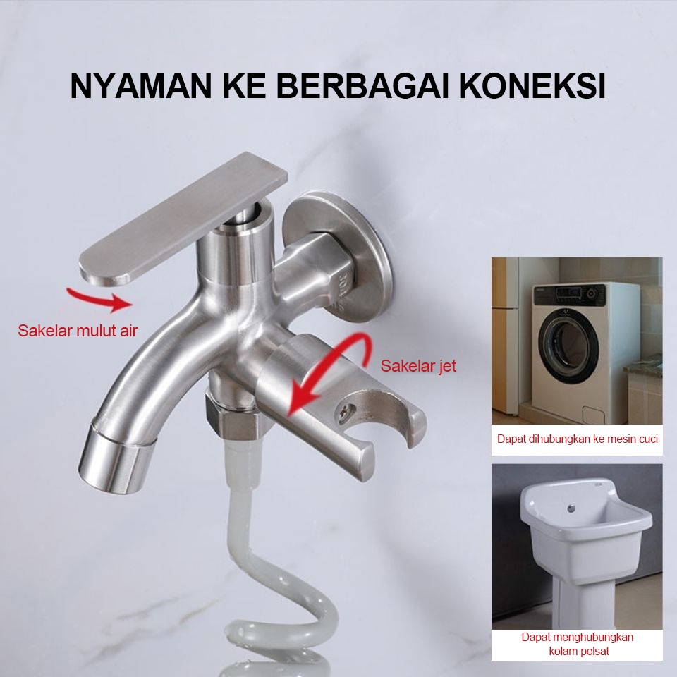 Jual 【COD】SUS304 1 Set Jet Shower Closet / Kran Cabang Shower 2 Dan Jet ...