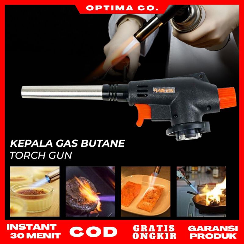 Jual Kepala Gas Portable Butane Cyclone Flame Torch Jet Fire Gun Blow ...