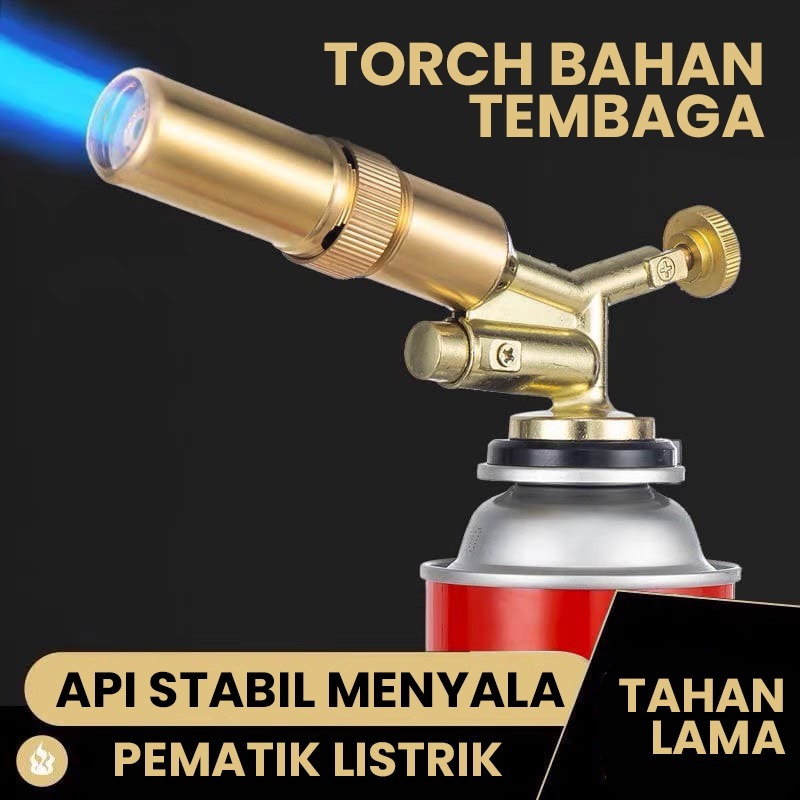 Jual Kepala Gas Torch Portable BBQ Blow Torch Flame Gun Pemantik ...