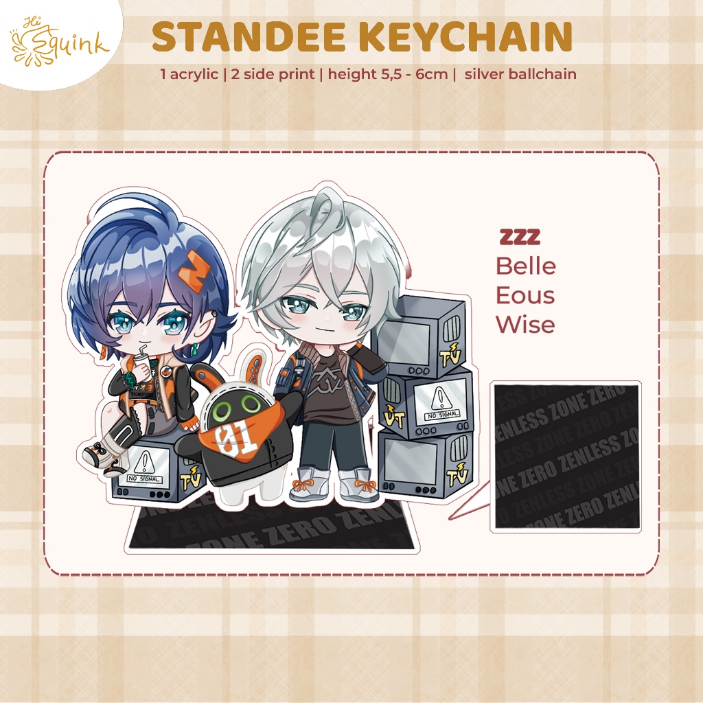 Jual Standee Keychain Honkai Star Rail Genshin Impact Zenless Zone Zero ...
