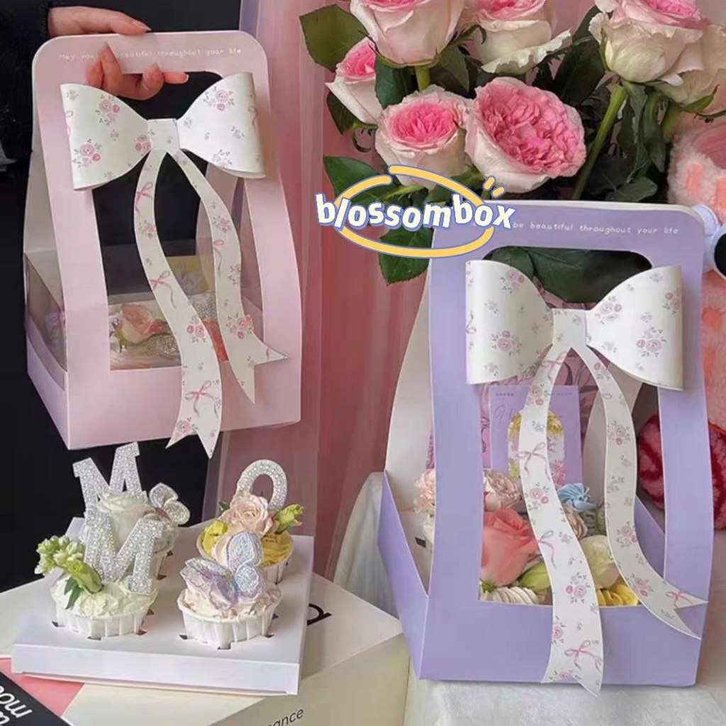 Jual B75 Flower box tenteng | Kotak Bunga | Kotak Tenteng Bunga | Kotak ...
