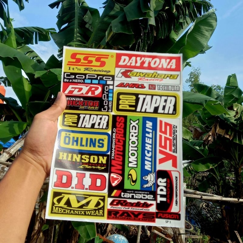 Jual Stiker Sponsor SSS Stiker Racing Sponsor Stiker Tangki Stiker ...