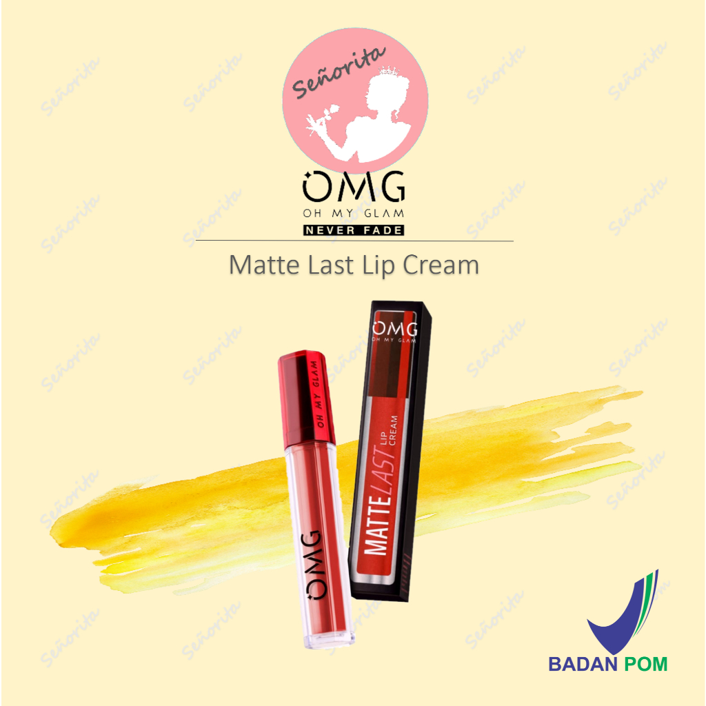 Jual OMG OH MY GLAM Matte Kis Lip Cream 3.5 gr | Shopee Indonesia
