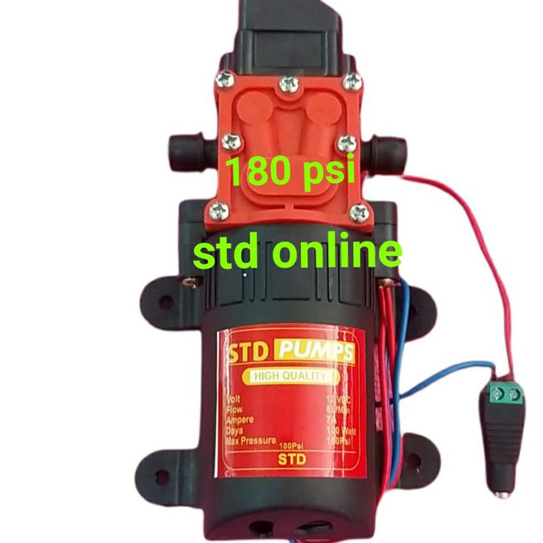 Jual Harga Bersahabat DINAMO POMPA DC 12V 18 PSI RED PUMP DINAMU STEAM ...