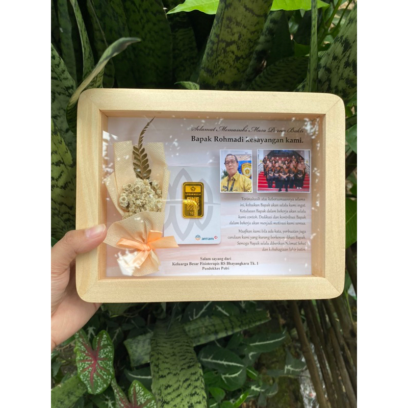 Jual POP UP FRAME KAYU WITH DRIED FLOWER | Shopee Indonesia