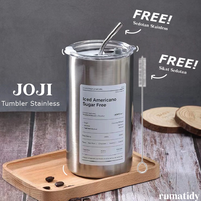Jual Serba baru RUMATIDYJOJI Tumbler Stainless Steel Coffee Tea 36ml ...