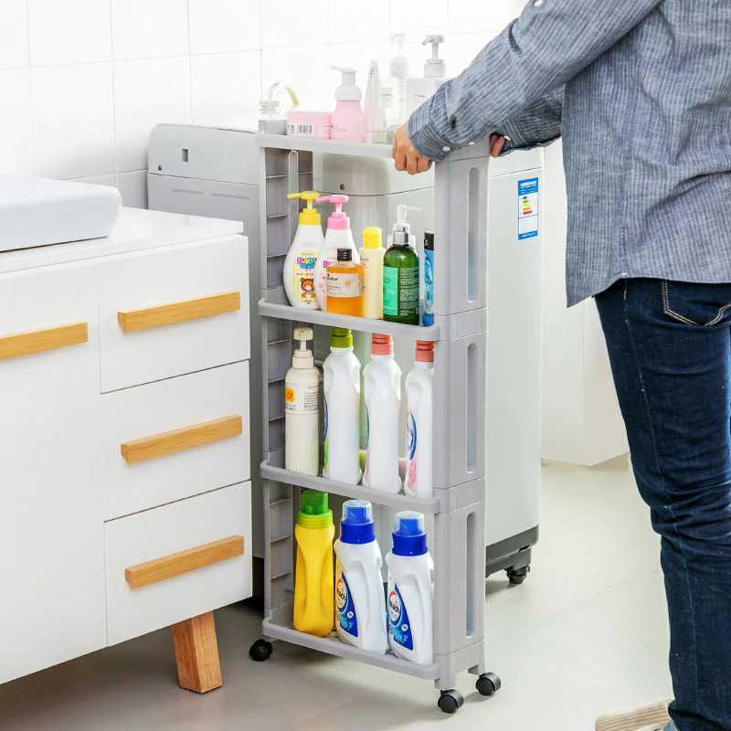 Jual Rak Laci Geser 4 Tingkat Portable Holder Dapur Kitchen Storage ...