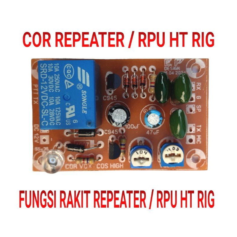 Jual Kit Cor Rpu Vox repeater sensor out speaker radio RX ht RIG ...